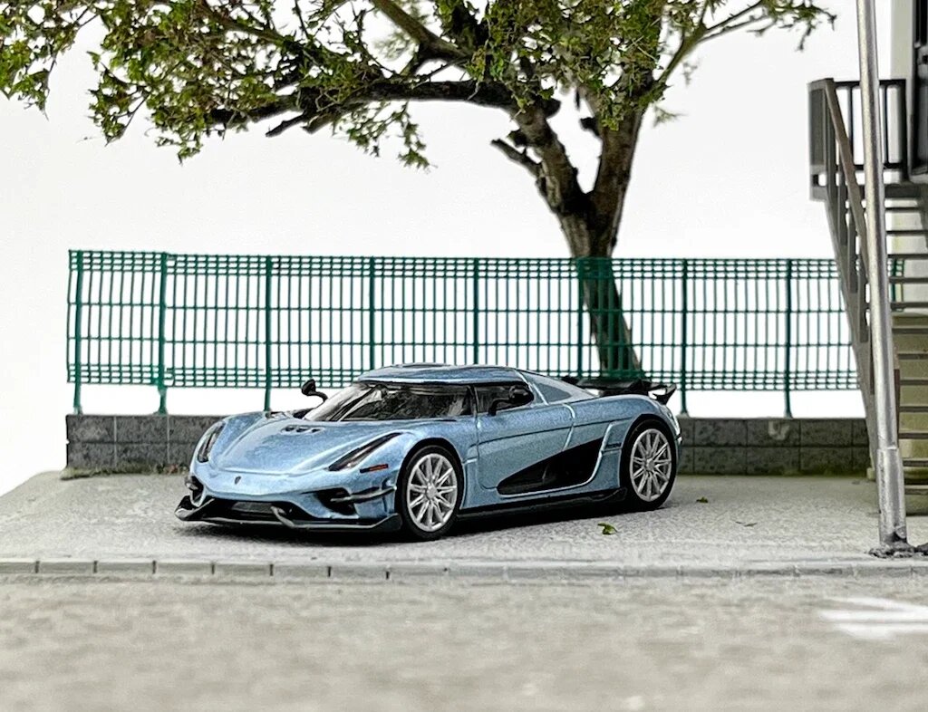 Tarmac 1:64 Blue Regera Racing Sports модель автомобиля