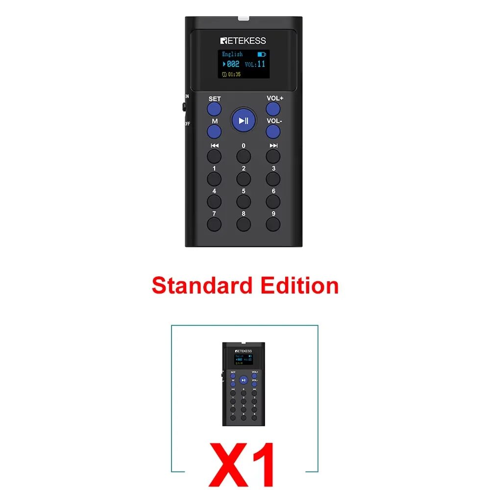 Беспроводная система гида Retekess TT128 1 Standard version