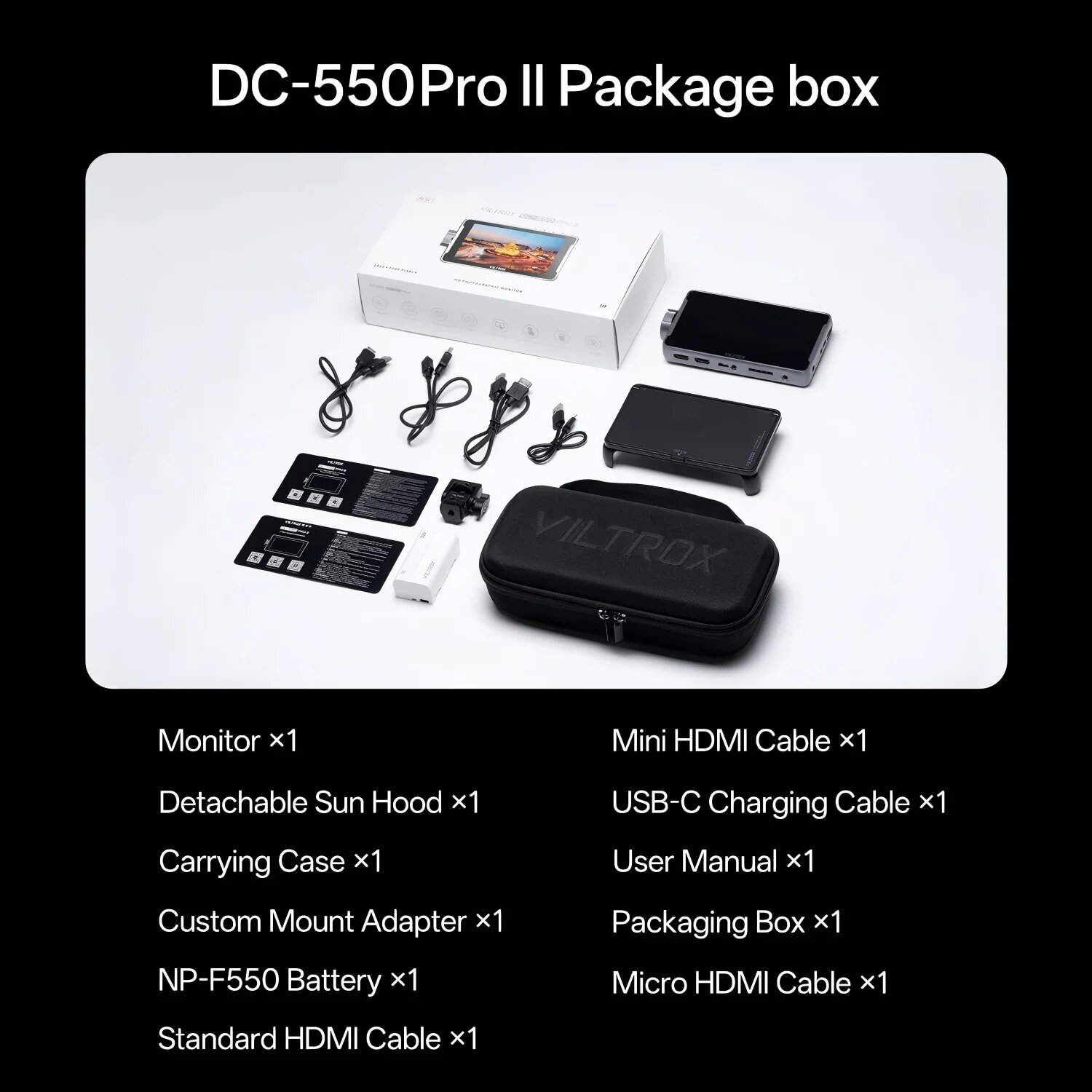 Viltrox DC-550 Pro II 5,5-дюймовый портативный монитор