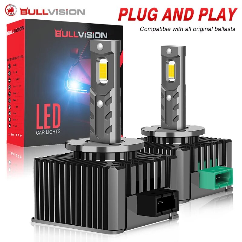 Светодиодные лампы Bullvision D3S D1S D1R 4300K Canbus