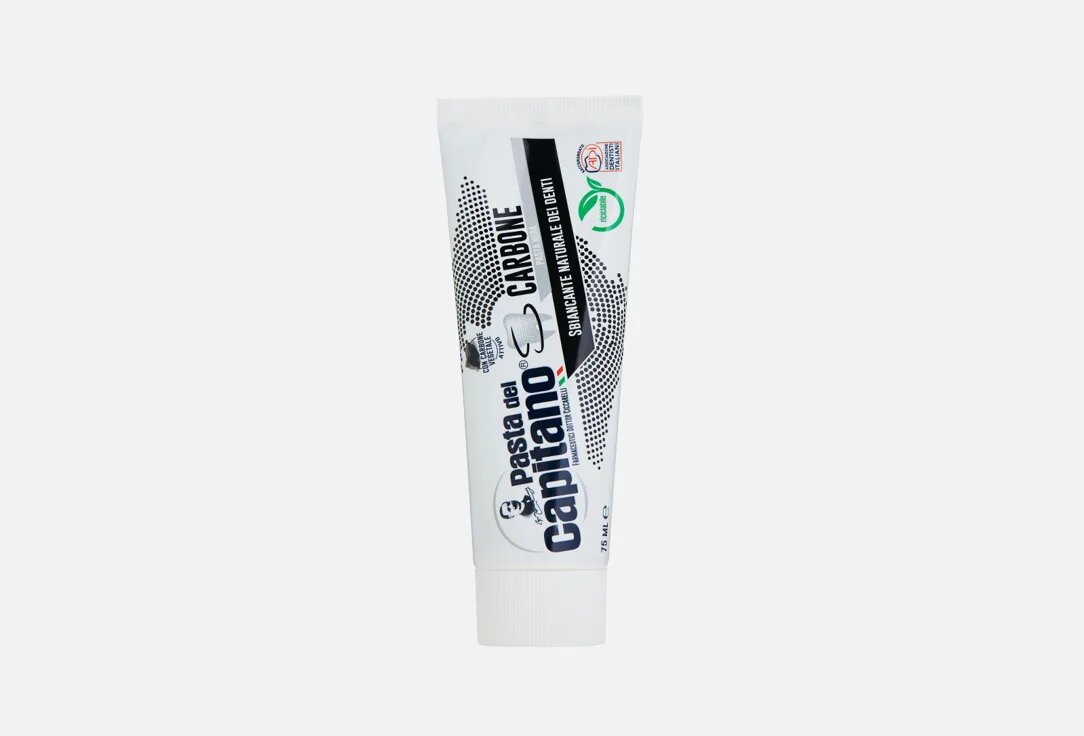 Pasta del Capitano Whitener Teeth With Charcoal Зубная паста 75 мл