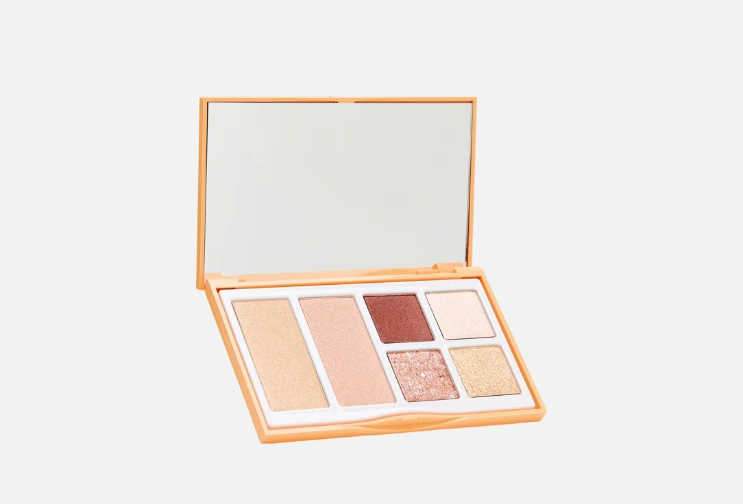 Pupa Shine bright all in one sparkling palette Палетка для глаз и лица 13.6 г 01, Любитель заката