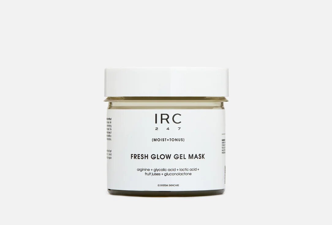IRC Fresh glow gel mask Тонизирующая маска с фруктовыми кислотами и глюконолактоном 90 г