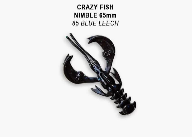 Силиконовые приманки Crazy Fish Nimble 2.5" 44-65-85-6 кальмар