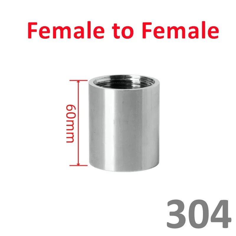 Соединитель для труб из нержавеющей стали 304 G3l8 BSP DN10, 60mm