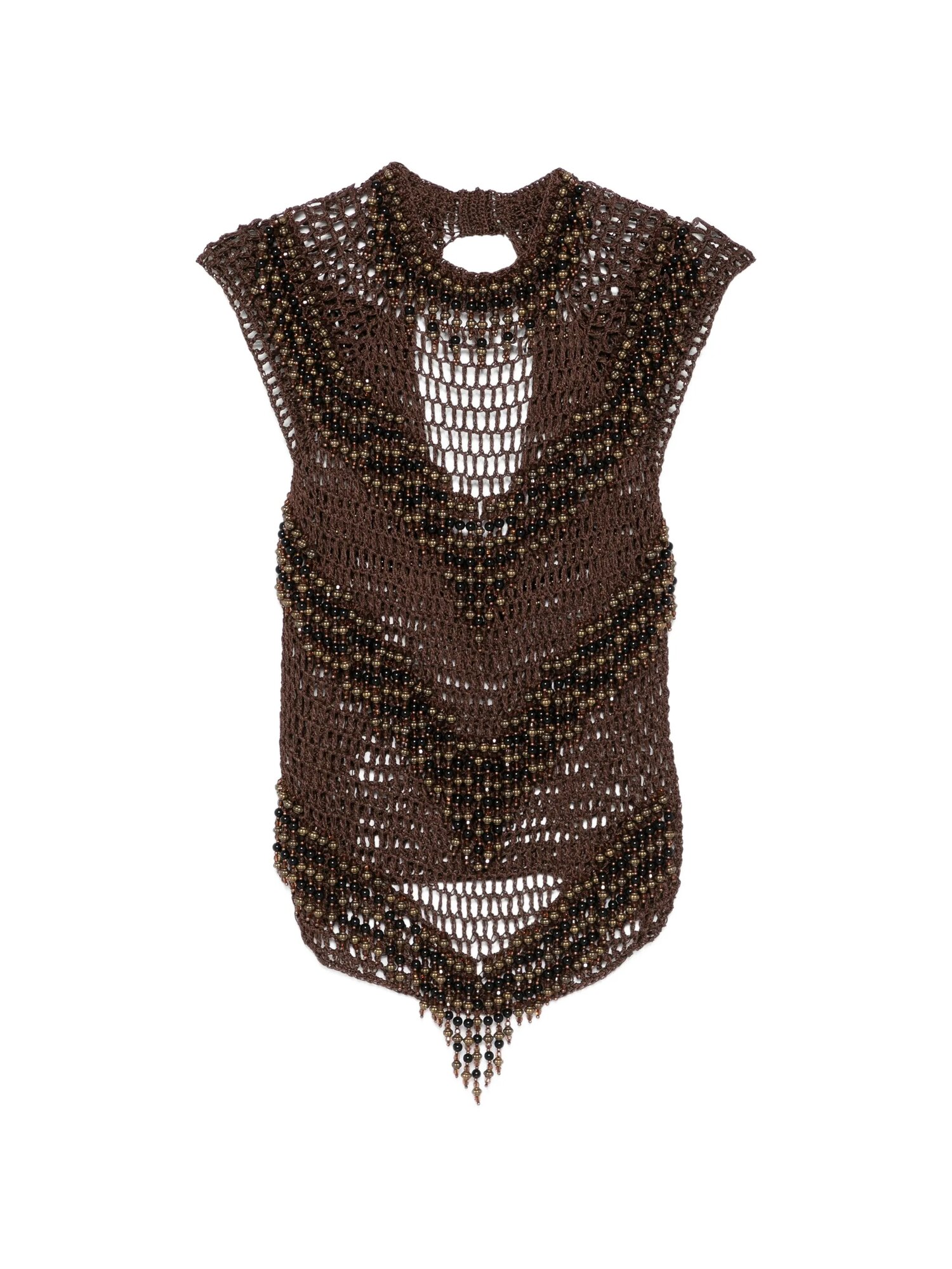 Топ Beaded crochet top