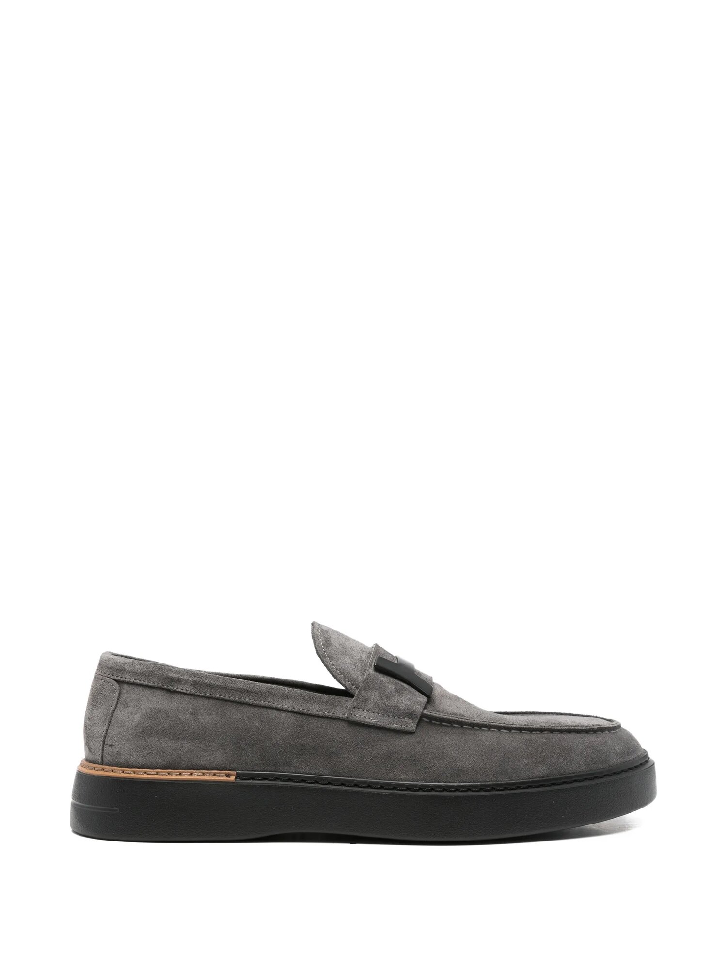 Лоферы  Logo-plaque suede loafers