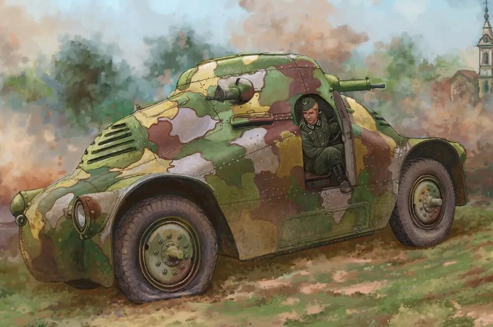 HobbyBoss 83888 1/35 Чешский бронетранспортер Skoda PA-2 "Черепаха"