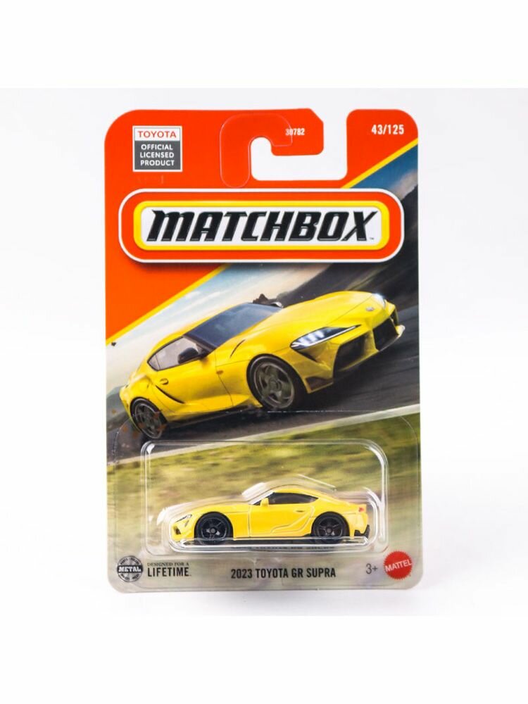 Машинка Matchbox Toys 1:64 Scale Die-Cast Basic Car 30782 2023 Toyota GR Supra