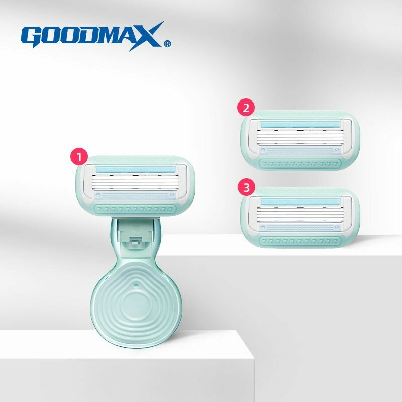 Бритва GOODMAX для женщин, триммер для ног, рук, подмышек, универсальный бритвенный станок, для студентов