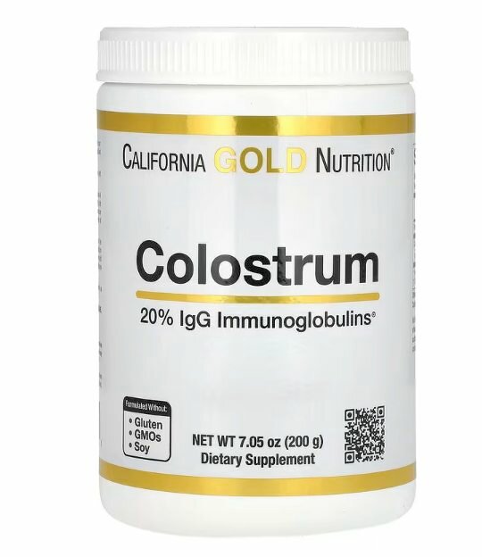 California Gold Nutrition, концентрированное молозиво в порошке, 200 г