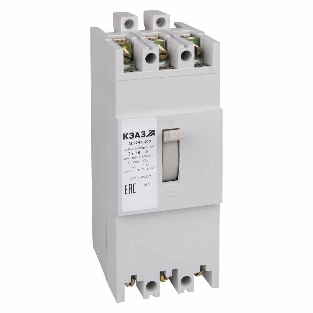 Автоматический выключатель КЭАЗ АЕ2056М-100-100А-10Iн-400AC-У3