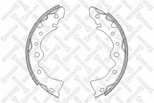 STELLOX Тормозные колодки барабанные задние для Nissan Bluebird 2.0D 84-90