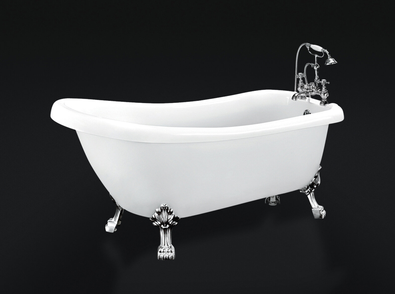Акриловая ванна BelBagno "BB20-1700", белая, овальная, 170x73 см, отдельностоящая