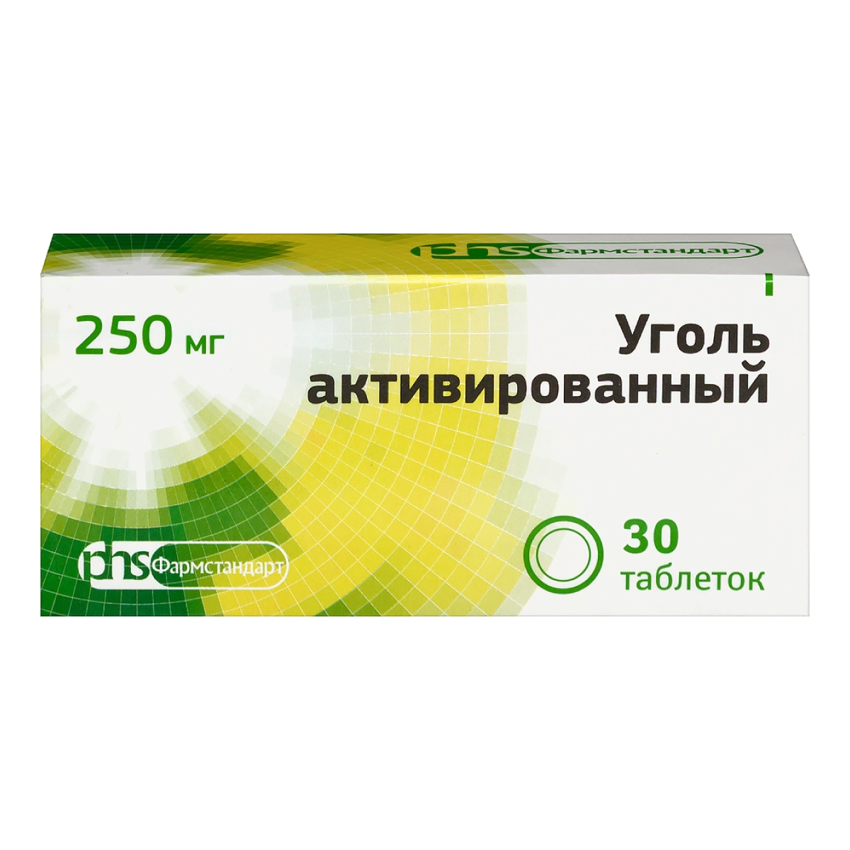 Уголь активированный, таблетки 250 мг, 30 шт.