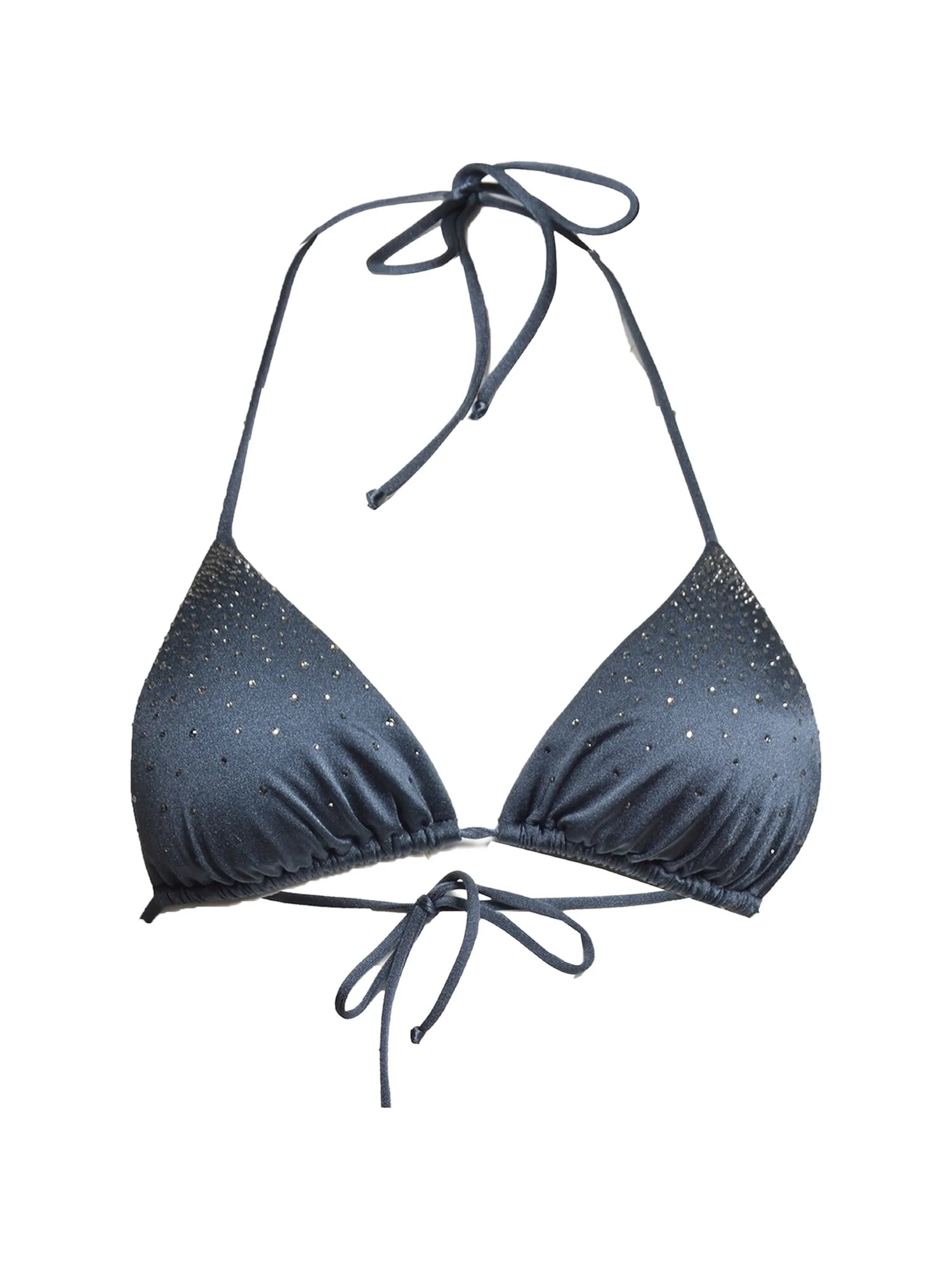 Купальник Crystal-embellished halterneck bikini top