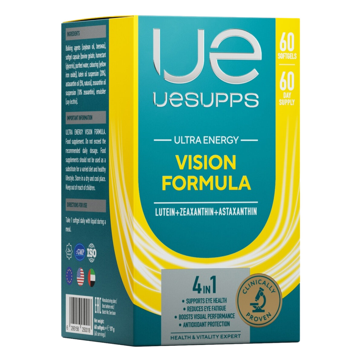 UESUPPS Ультра Энерджи Вижн Формула капс х60