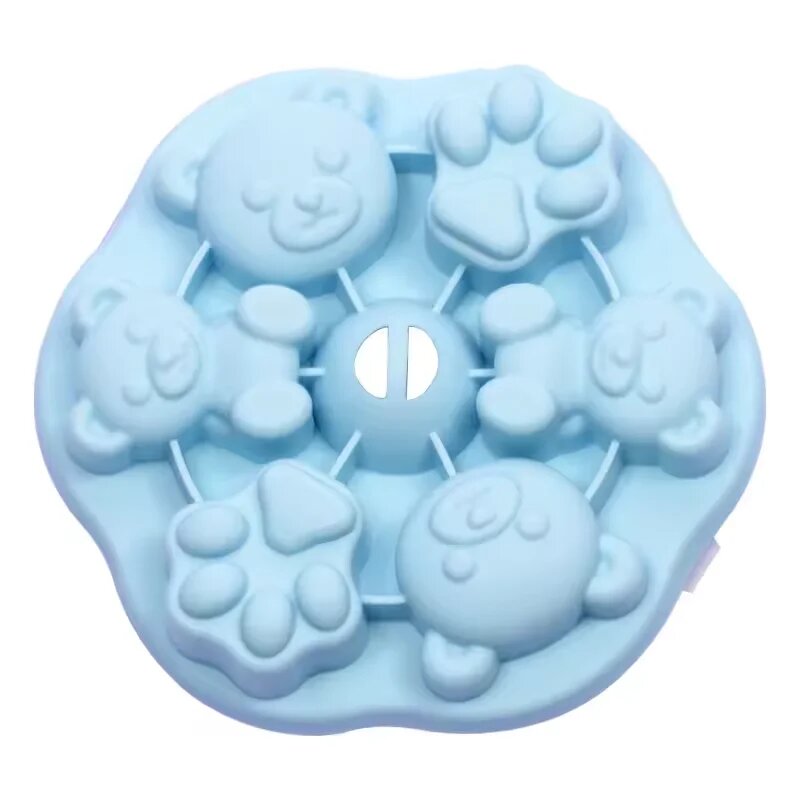 Форма для выпечки EUYXIN медвежонок силиконовая Blue
