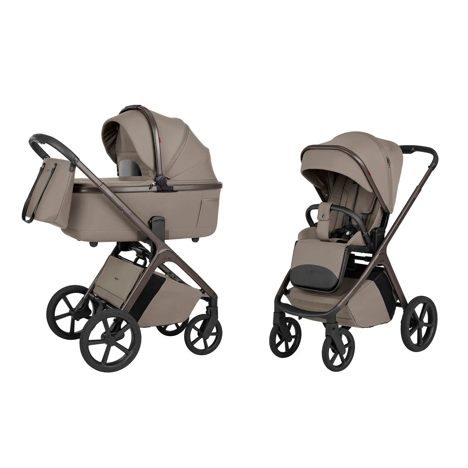 Коляска 2 в 1 Carrello Vector F CRL-6700 Flannel Beige (складная люлька)