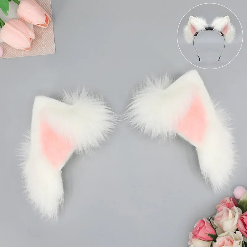 Белые ушки на ободке, Earcap-01