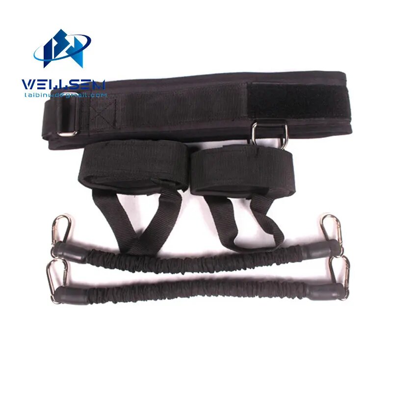Эспандер Wellsem для прыжков, черный, 100lb