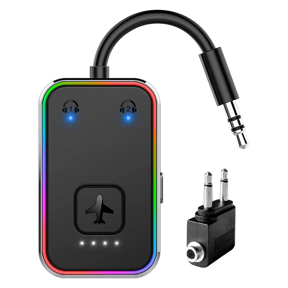 Новый Bluetooth-передатчик BF01 Mid-Frame V5.3 поддерживает подключение двух наушников для использования в самолете, на телевизоре или планш