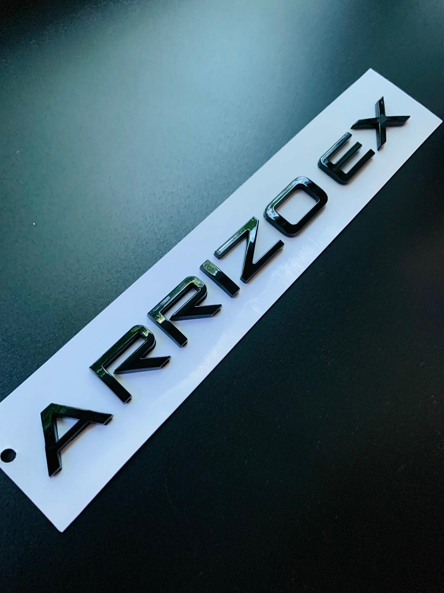 Эмблема Чери Аризо Ex черный 225мм. Шильдик на крышку багажника Chery Arrizo Ex 1шт