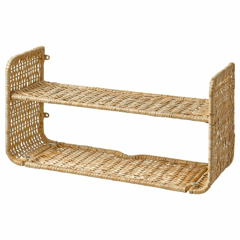 Полка IKEA FRYKS S 105.493.48, коричневый, 60x20 см