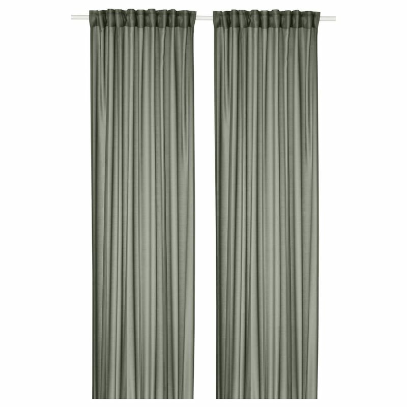 Штора ikea stenfr , зеленый, 145x300 см 505.949.04