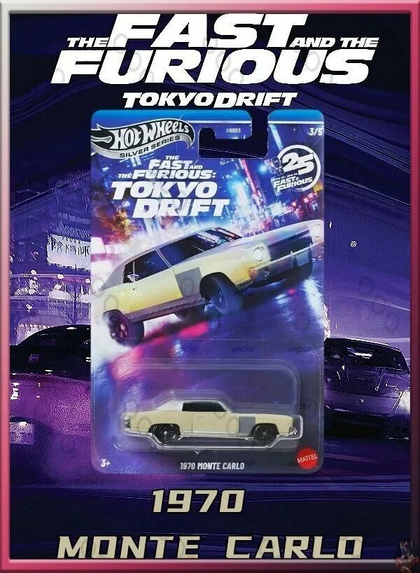 Набор коллекционных машинок "Fast & Furious", 1 автомобиль, 1:64