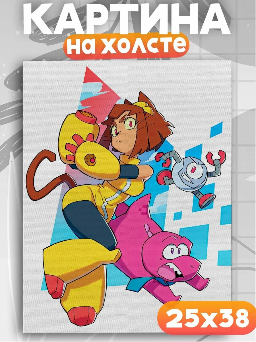 Картина на стену Gameoverse, на подрамнике, 1шт, 38х25 размер.
