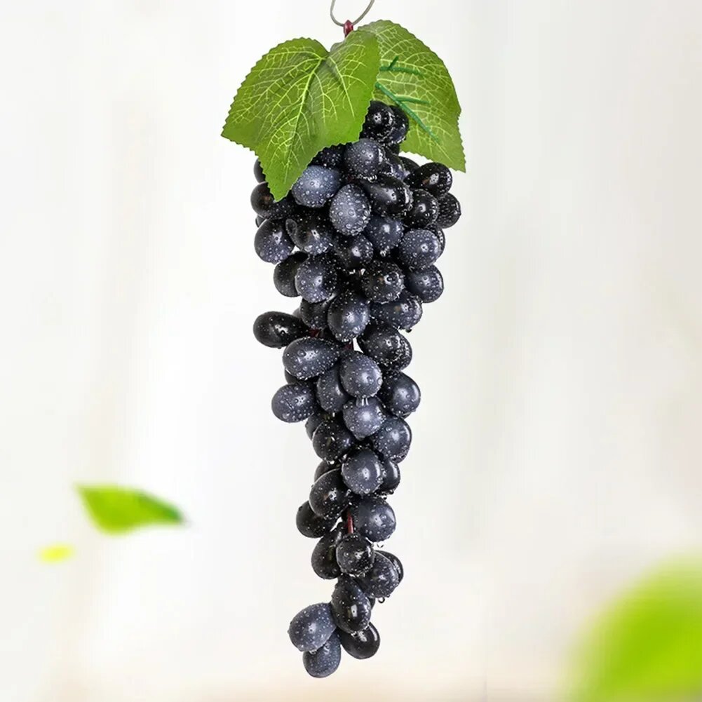 Искусственные винограды, полиэстер, 85 штук Фиолетовый, black grapes