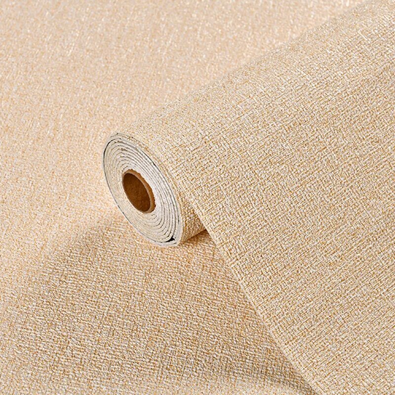 Звукоизолирующие виниловые обои XPE Flax Khaki yellow, 50cmx5m
