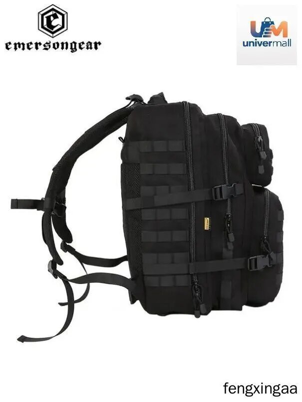 Рюкзак Emersongear мужской, тактический, черный, 50x30 см — фото 1