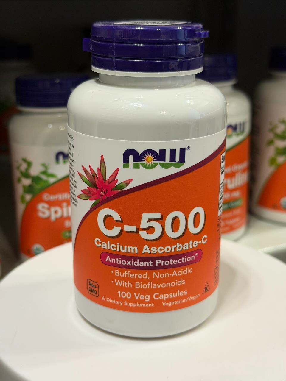Now C-500 Calcium Ascorbate-C - Аскорбат кальция-C для иммунитета 100 капсул