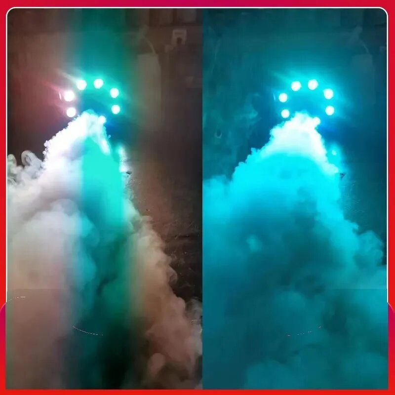 Дым Машина Для Дискотек LED-500, Профессиональный Генератор Дыма с RGB Подсветкой и Пультом Дистанционного Управления — фото 1