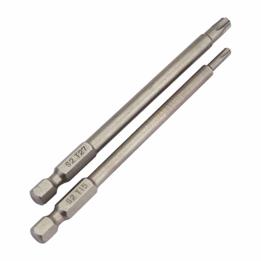 Бита TORX SECURITY Т15, Т27, 100 мм, 2 шт YATO YT-0491 36140491 092 1 — фото 1