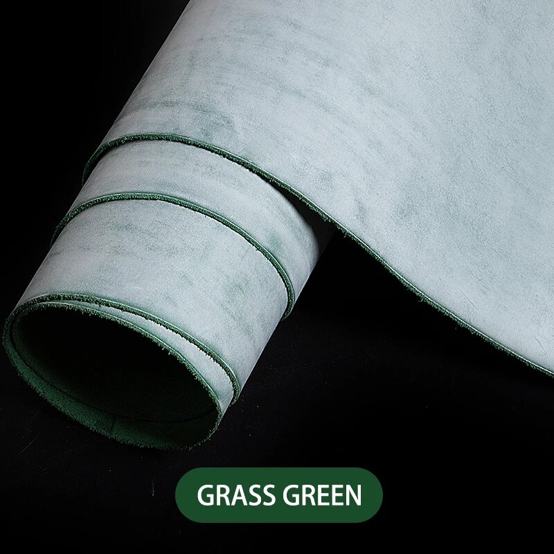 WUTA Натуральная кожа для сумки Зеленый, 1sq. ft irreg (1.0mm), Grass green