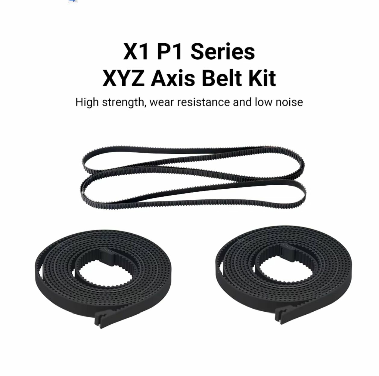 Синхронные ремни для осей XYZ, 2GT, 6 мм, для Bambu Lab X1, X1S, P1, P1P, P1S, 1 комплект
