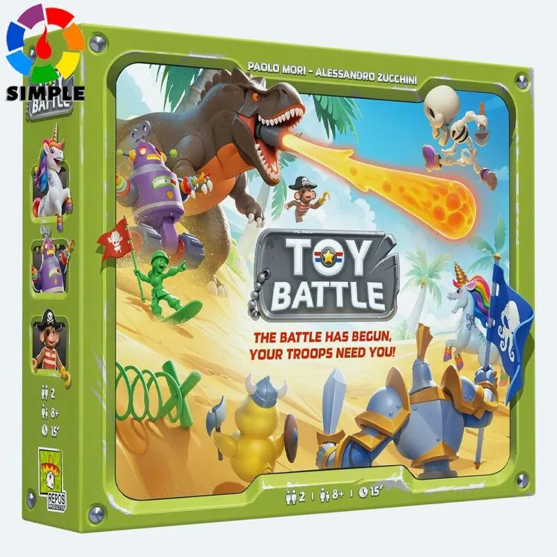 Asmodee Toy Battle Board Game - Tactical Tile Placement and Troop Strategy Game Карточная игра Настольная игра