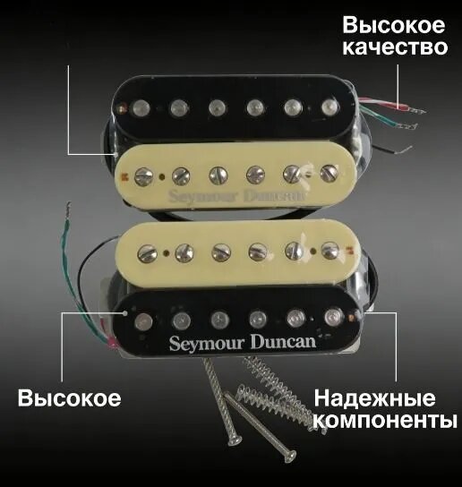 Звукосниматели для электрогитары Alnico 5 Hue Coil - Zebra Stripe (модели SD SH1N 59 и SH4 JB)