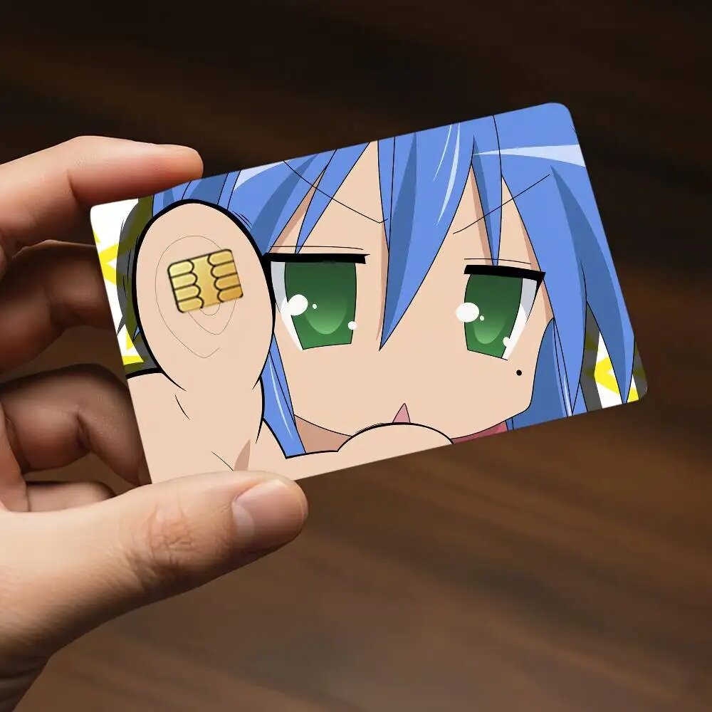 3D-наклейки Lucky Star Anime для карт из ПВХ 4 шт z1