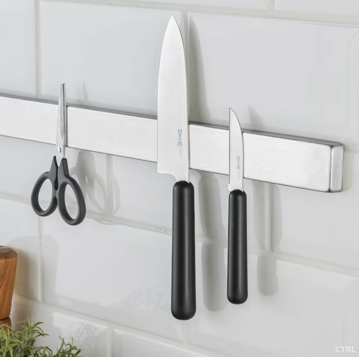 Набор ножей IKEA FORDUBBLA, нержавеющая сталь, пластик, 2 шт, черный