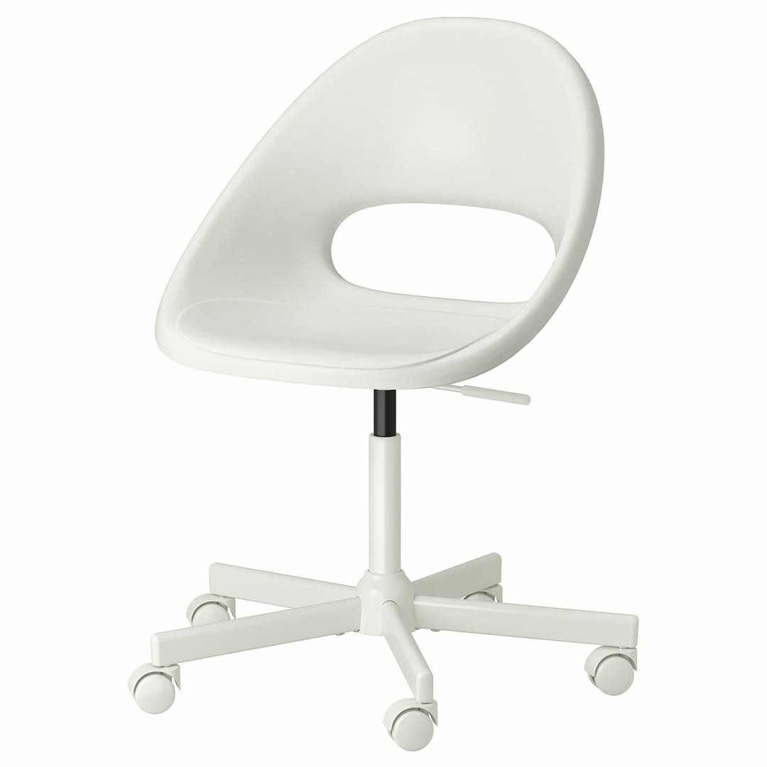 Офисное кресло IKEA LOBERGET/MALSK R, белый 194.454.69