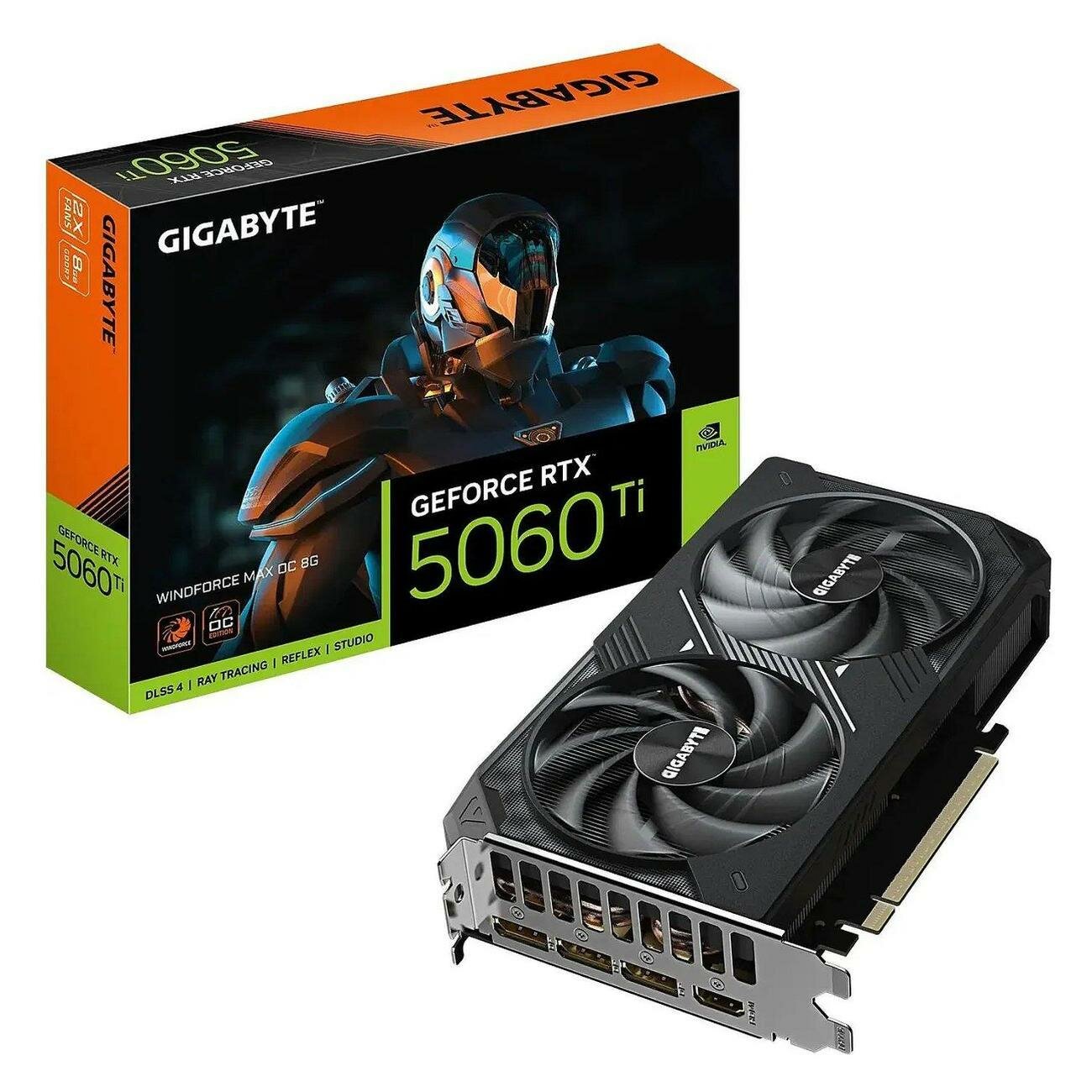 Видеокарта GIGABYTE GeForce RTX 5060 Ti WINDFORCE MAX OC 8GB