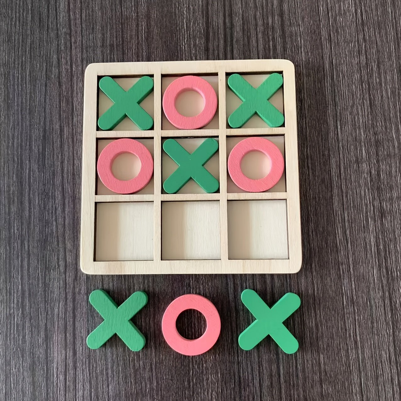 Настольная игра XO "Крестики-нолики" для детей, логическая, интерактивная, развивающая, 3 в ряд, 15x15 см, пластик