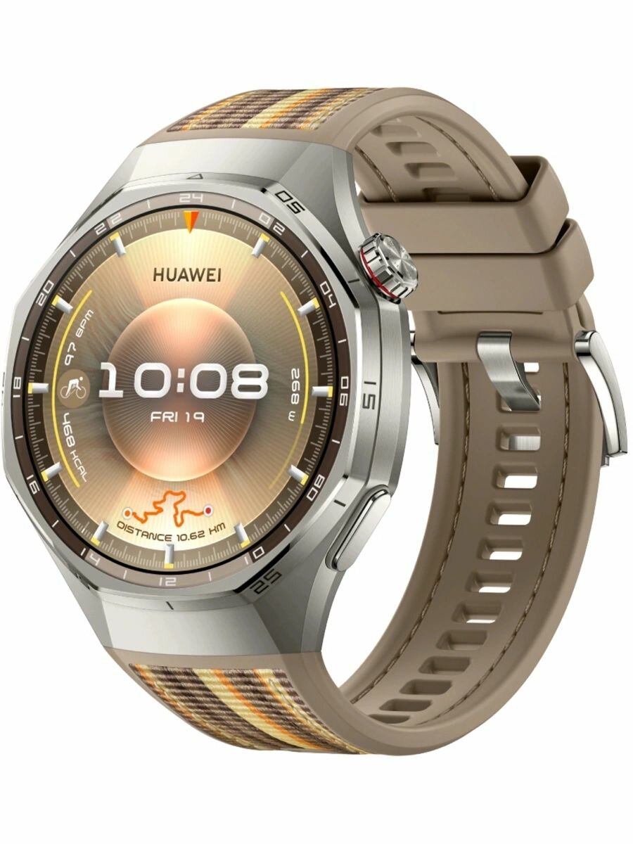Смарт-часы Huawei Watch GT 6 Pro Atum-B29W 1.47" сереб./коричневый