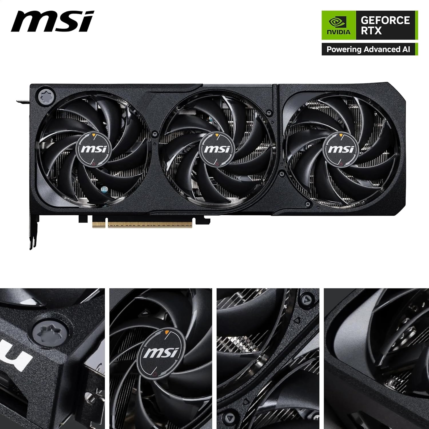 Видеокарта MSI NVIDIA GeForce RTX 5070 Ti Shadow 3X OC OEM 16GB RTX 5070 Ti 16G SHADOW 3X OC (OEM)