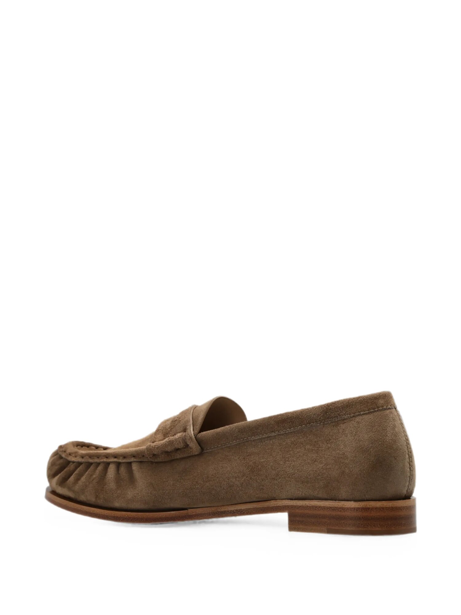 Лоферы Max Mara Sponda suede loafers, размер 36, brown — фото 1