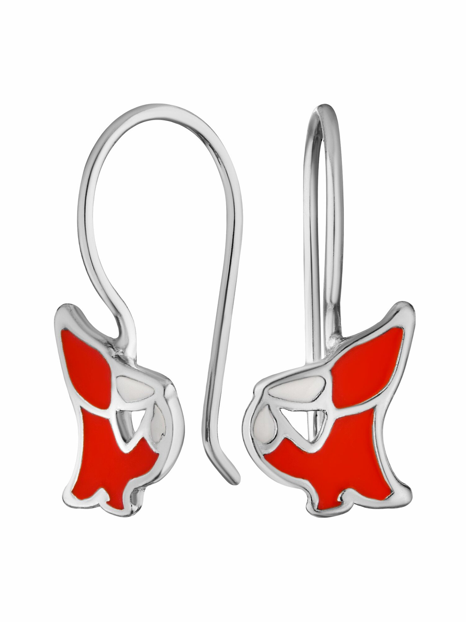 Серьги, 925 проба, родирование